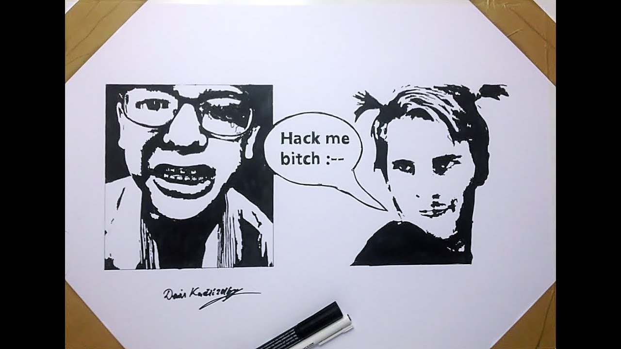 Dillon The Hacker VS Pewdiepie - Drawing FANART - YouTube