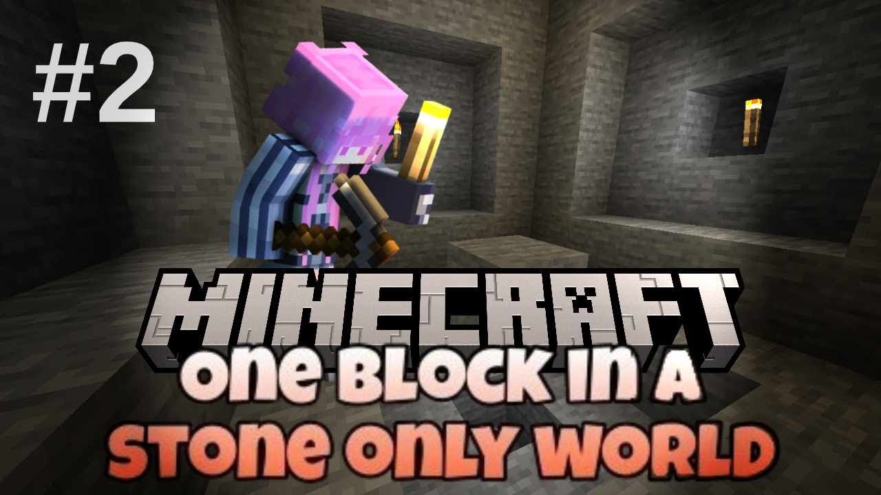 ถํ้าคนรักสัตว์ | Minecraft (One Block in a stone only world) #2 (เลิกทำ ...
