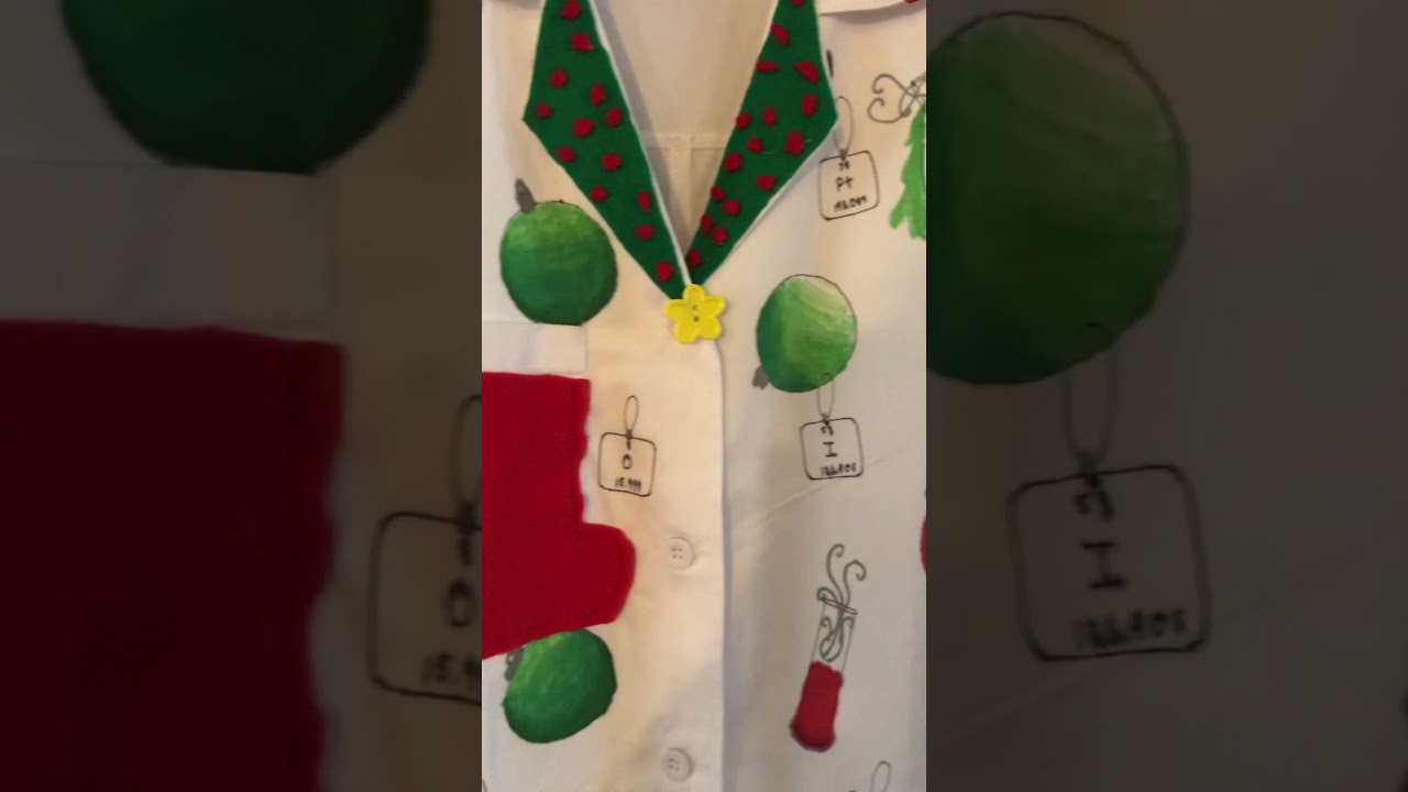 My Ugly Christmas Lab Coat….but it’s actually quite beautiful!!! - YouTube