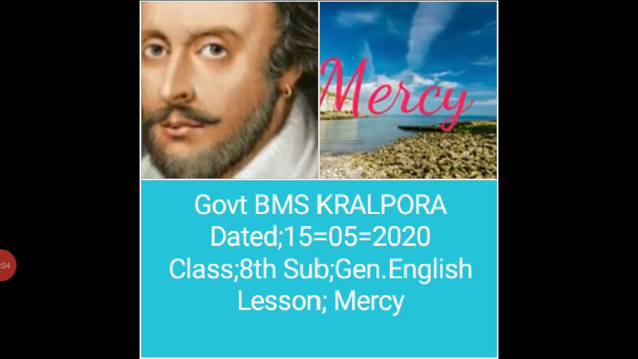 Dated:15=05=2020 Sub; Gen.English class;8th Lesson;Mercy - YouTube