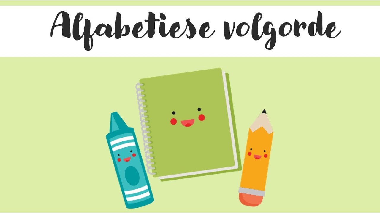 Alfabetiese volgorde - YouTube