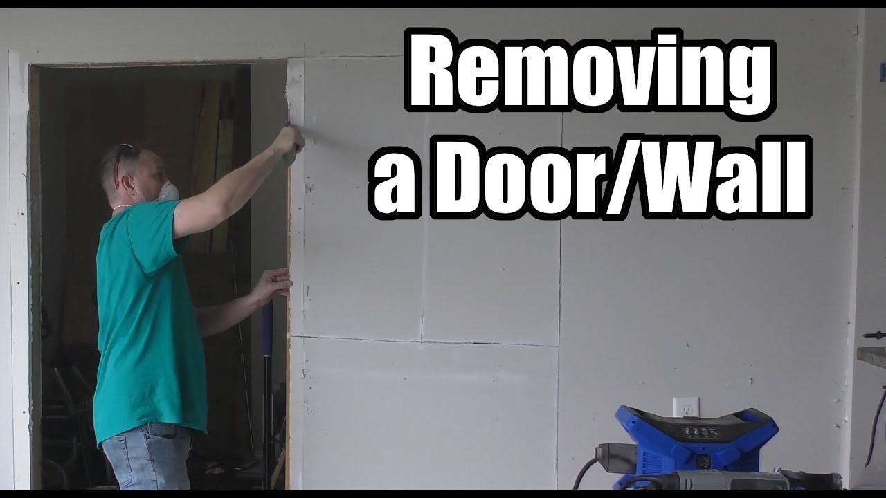 Garage Makeover: Removing a Door/Wall - Part 1 - YouTube