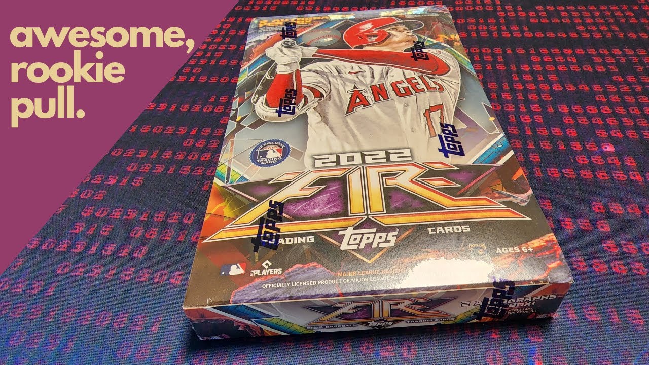 2022 Topps Fire Hobby Box - YouTube