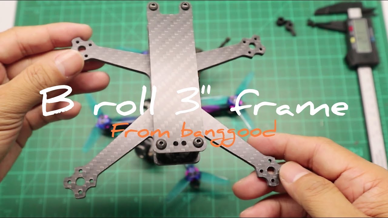 B-ROLL Frame for 1407-1507 motors from Banggood - YouTube