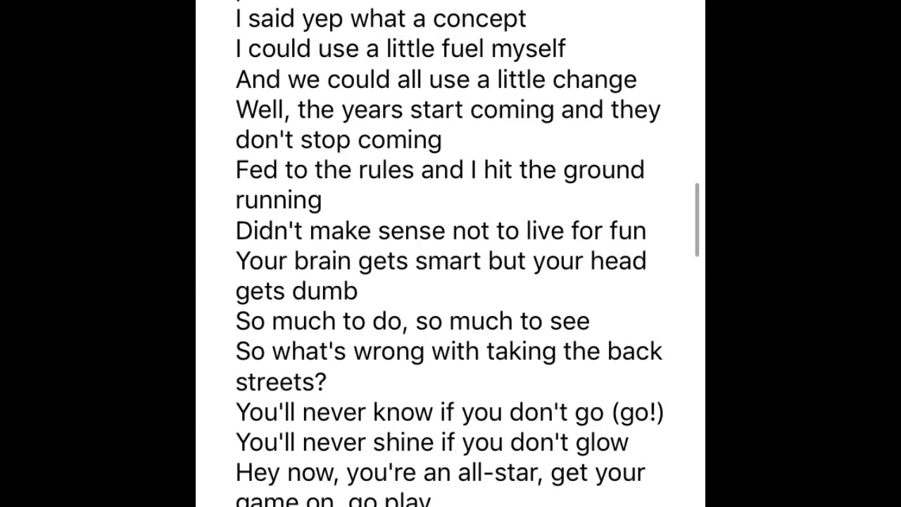 Siri singing All Star - YouTube