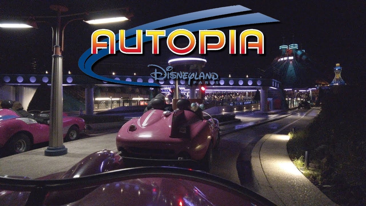 Autopia 2023 4K POV Nighttime Disneyland Paris - YouTube
