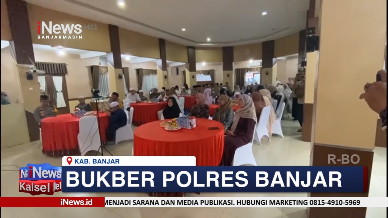 POLRES BANJAR GELAR BUKA BERSAMA PURNAWIRAWAN DAN ANAK YATIM - YouTube