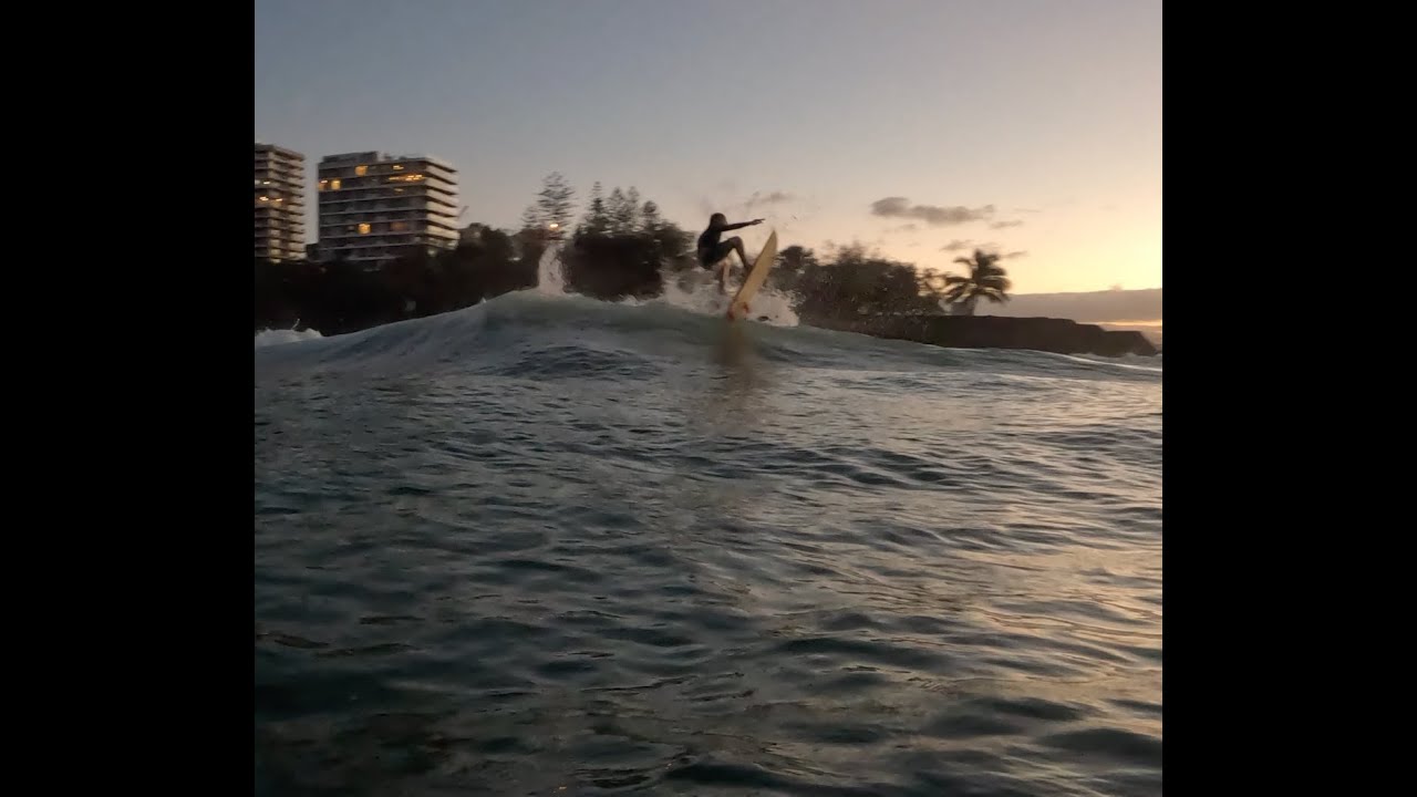Surfing top 3 best waves on the GC (Froggies Snapper and Greenmount ...