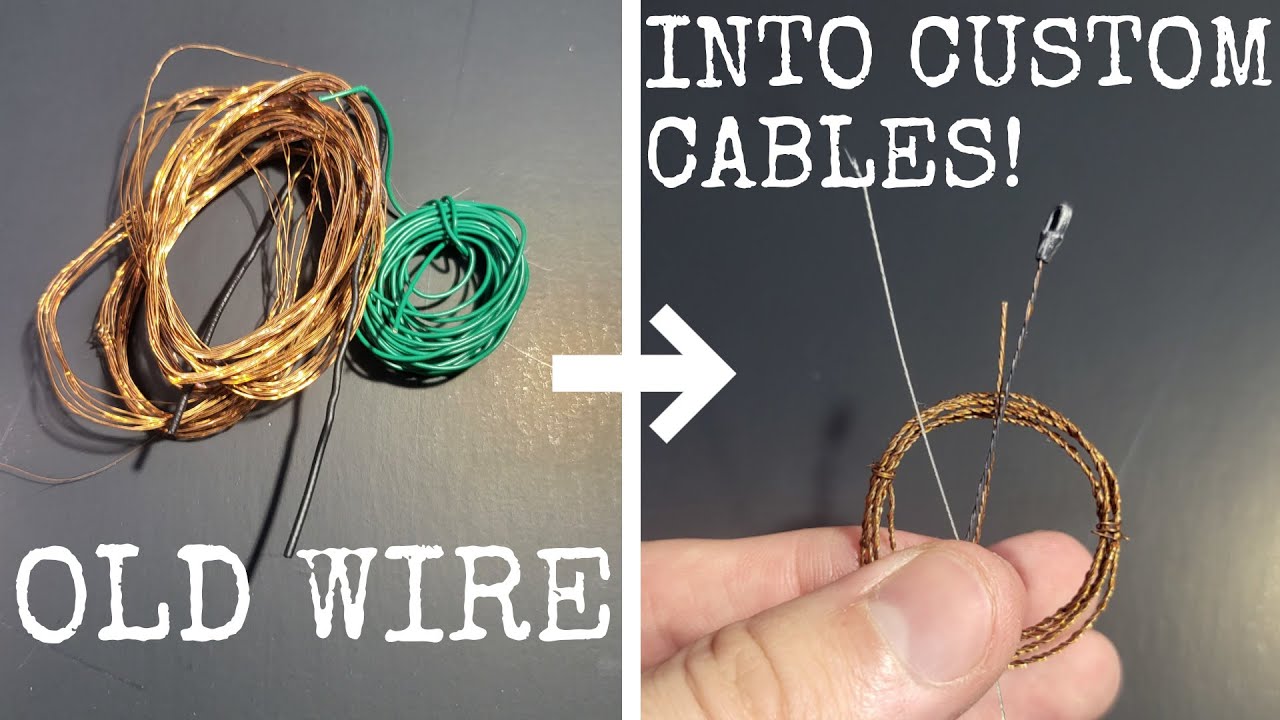 Custom Cables Out Of Junk, For Minis And Dioramas - YouTube