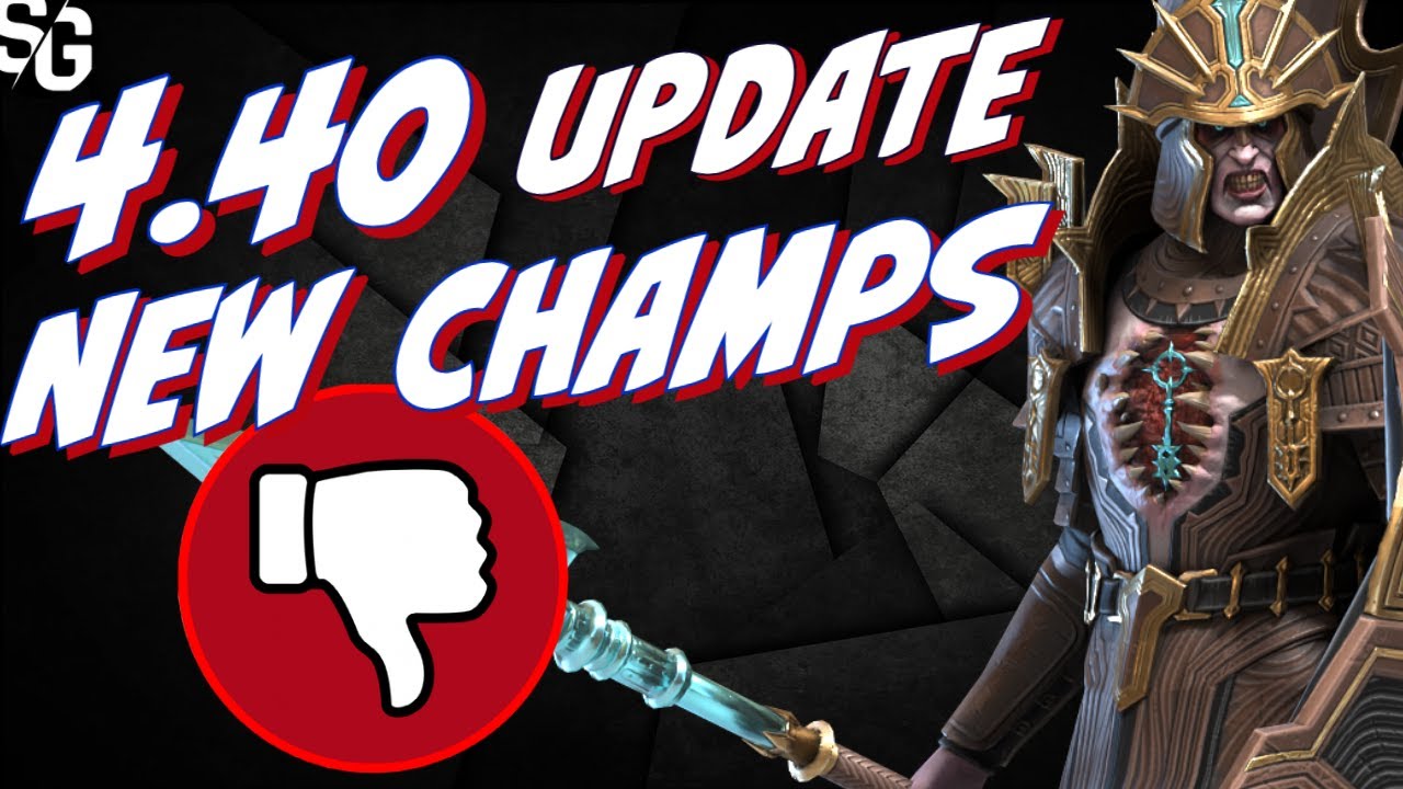 4.40 garbage champs | Update details Raid Shadow Legends - YouTube
