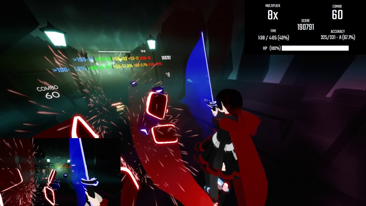 Beat Saber Red Like Roses Part II - YouTube