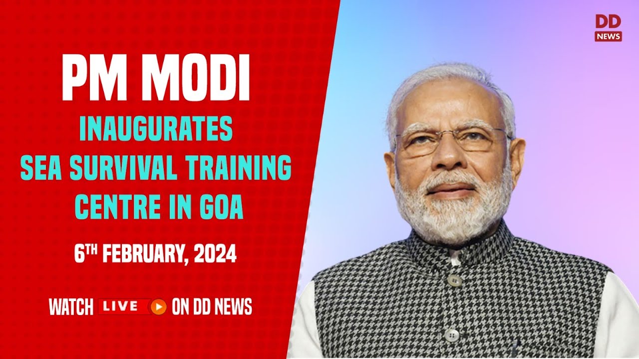 PM Modi Inaugurates Sea Survival Training Centre in Goa - YouTube