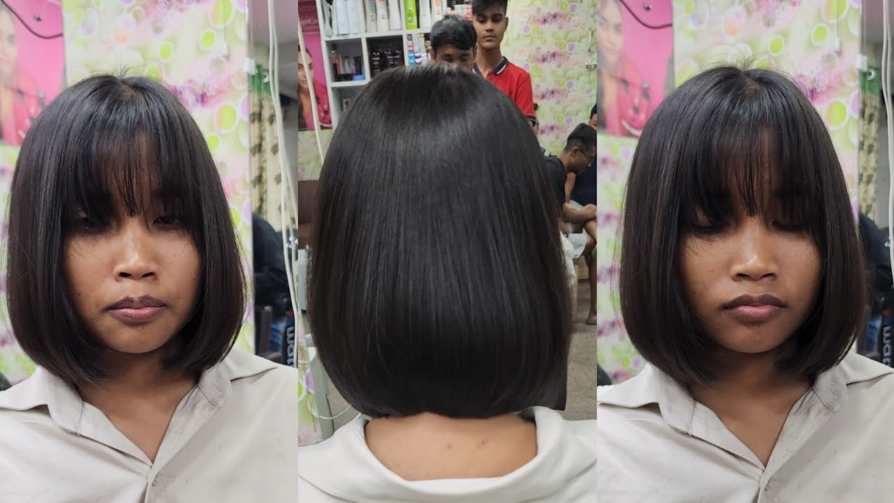 how to do bob Haircut 💇🏼‍♀️ - YouTube