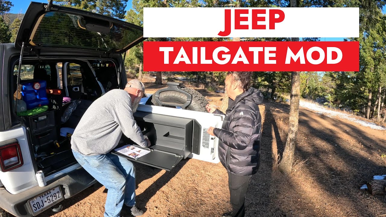 Installing A Cook Box On A Jeep Tailgate - YouTube