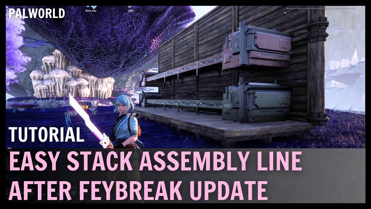PALWORLD - New Way For Stacking Assembly Line! Palworld Guide! - YouTube