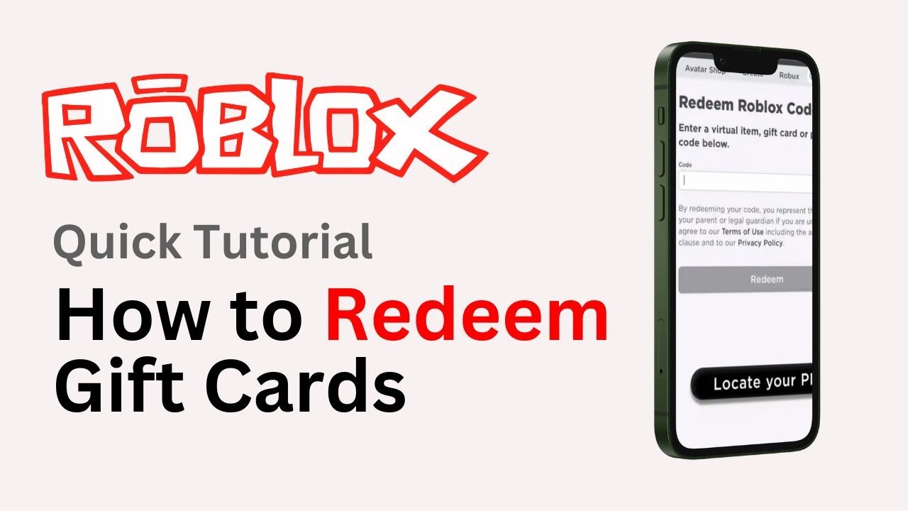 How to Redeem Gift Card in Roblox (2024) - Quick Tutorial - YouTube