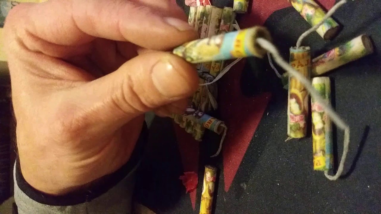 Bikini beach firecrackers opening a pack - YouTube