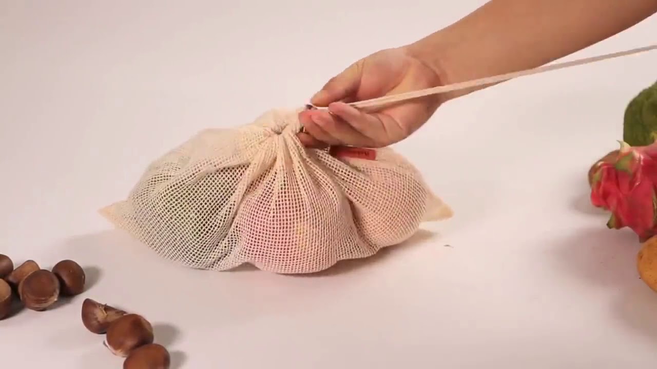 Sac en filet réutilisables - YouTube
