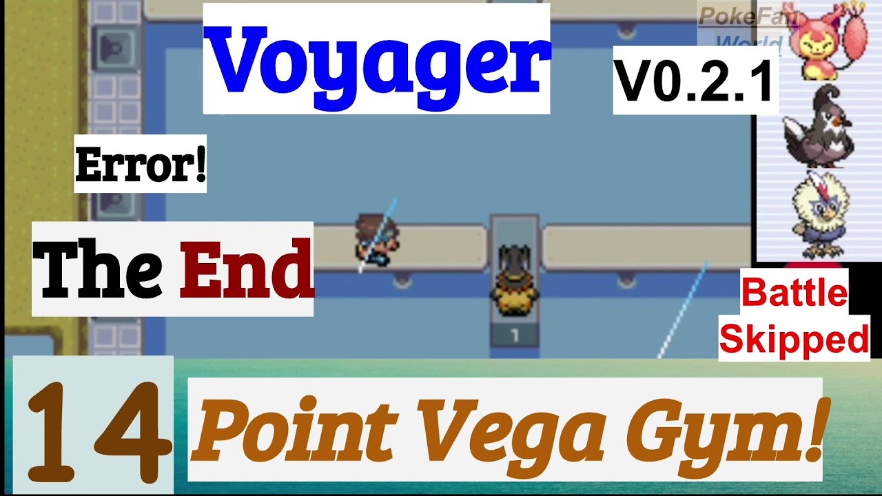 Pokemon Voyager Part 14 Point Vega Gym | GBA Rom Hack - YouTube