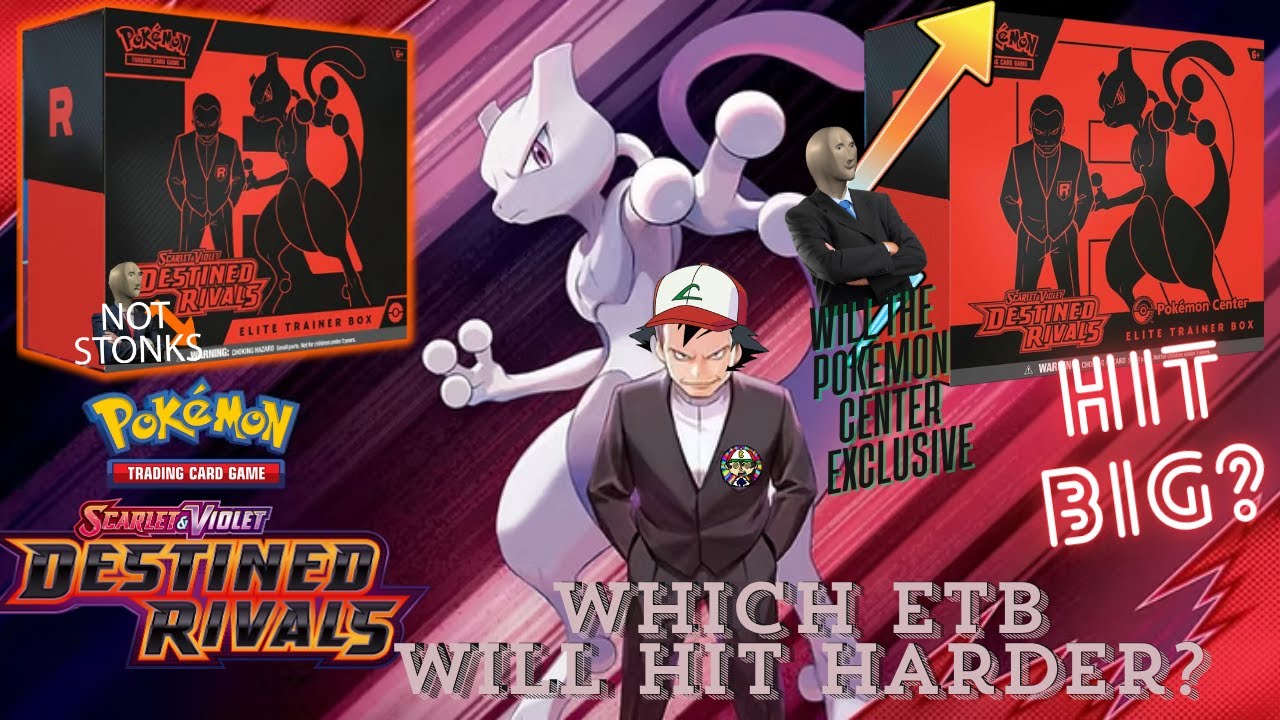 Destined Rivals! Pokemon Center EXCLUSIVE ETB V.S. Retail Release ETB ...