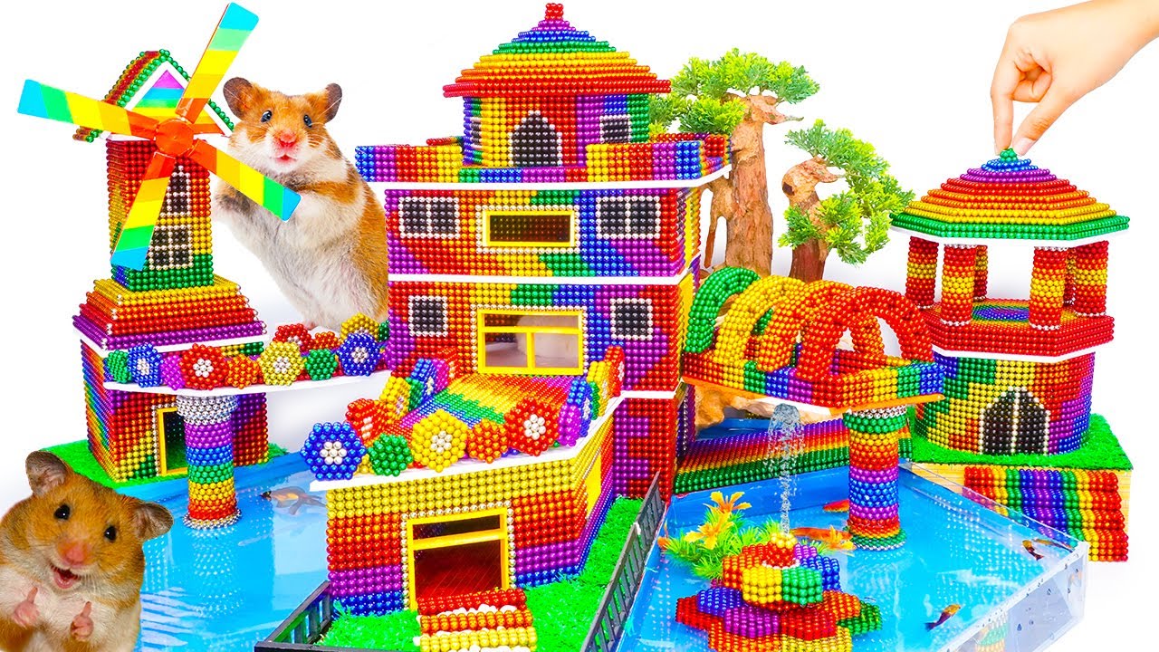 DIY - How to Build a Mini Beautiful Villa With Giant Windmill And ...