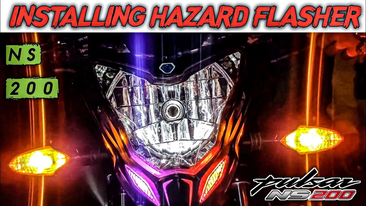 Installing Hazard Flasher On My Ns 200 Bs6 🔥| Mohit Sahoo - YouTube