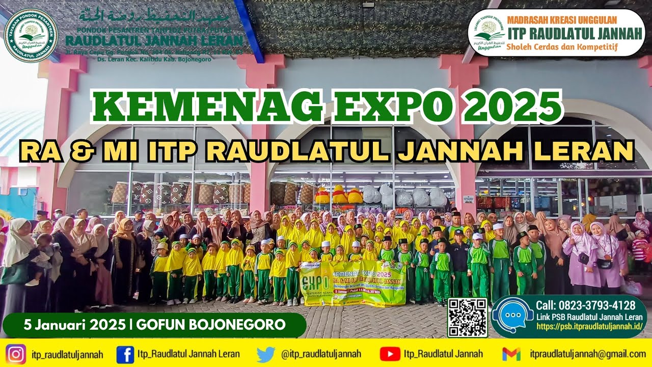 Kemenag Expo 2025 | RA & MI ITP Raudlatul Jannah Leran ...