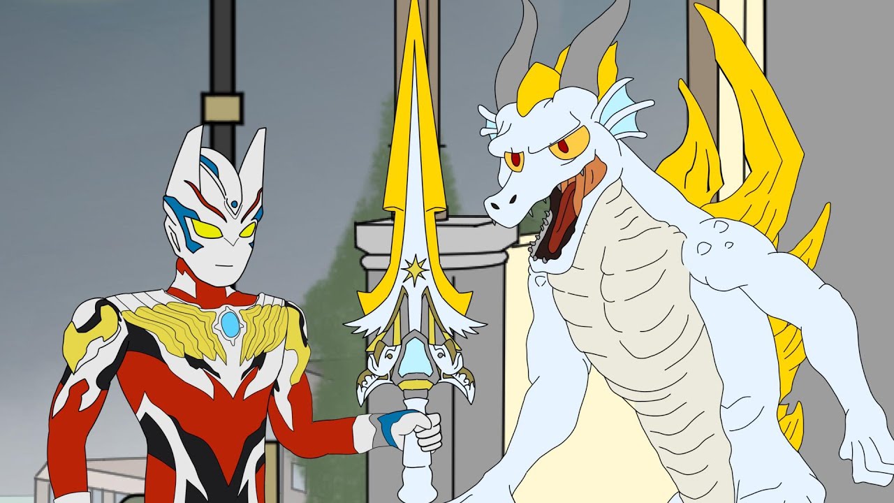 Ultraman Reiga Dapat Pedang Naga Putih - Kartun Ultraman Lucu - YouTube