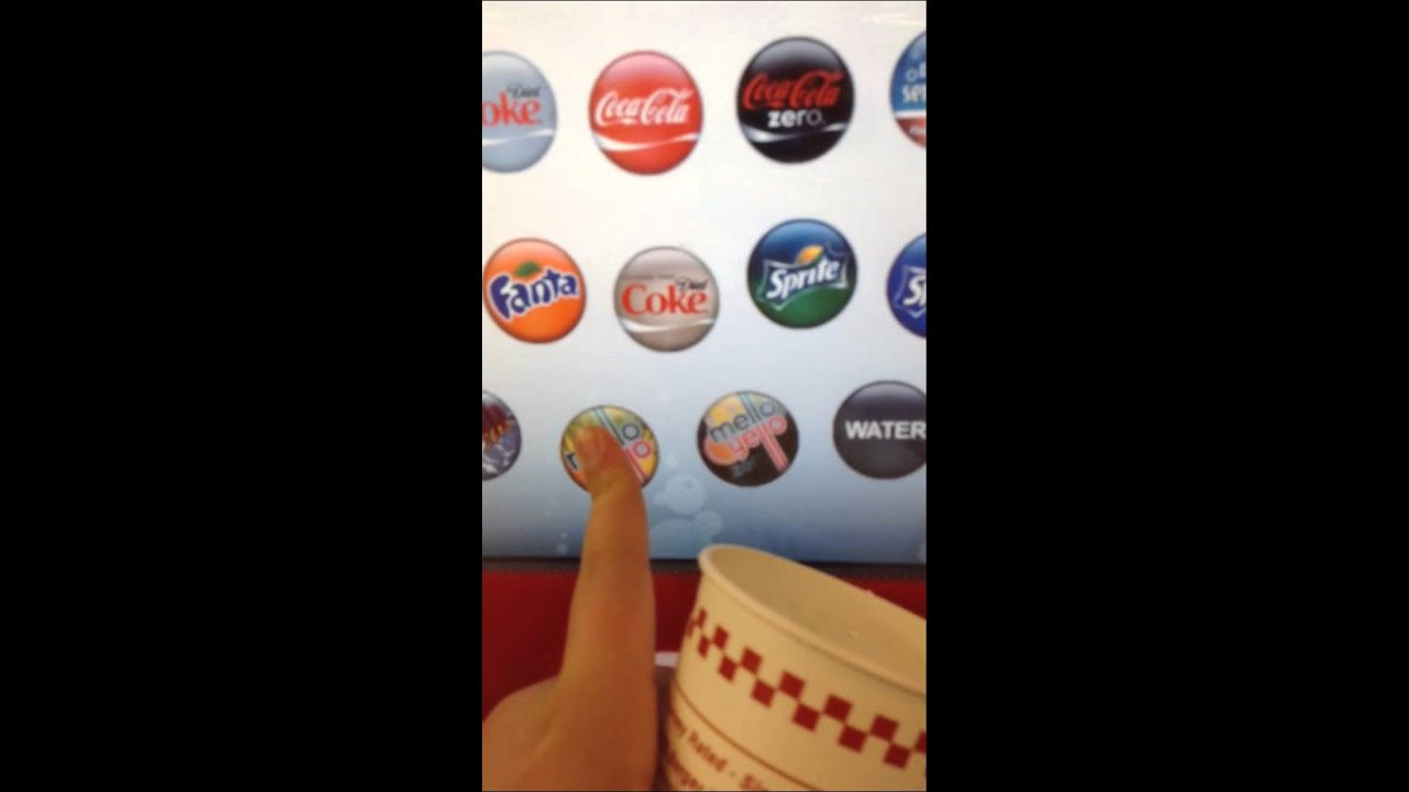 Coke Machine at Five Guys - YouTube