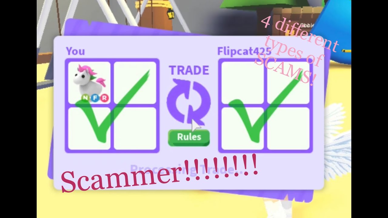 4 Different Scams In Adopt Me!!! - YouTube