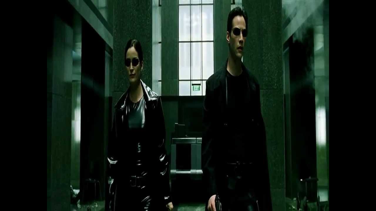 The Matrix Fight Scene in Lobby - YouTube
