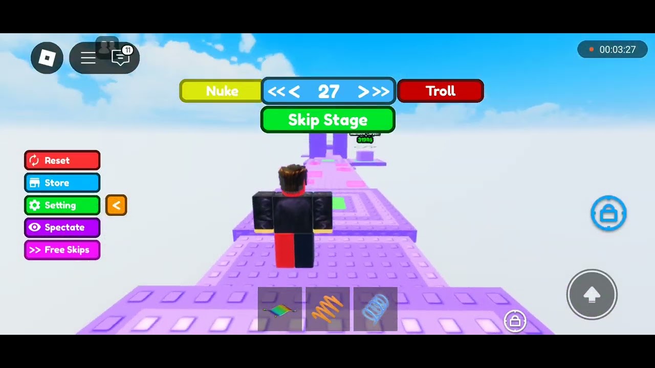 me playing not so easy obby - YouTube