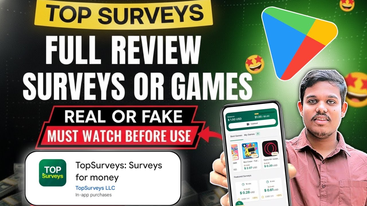 TopSurveys App Review | Top Surveys App Real Or Fake - YouTube