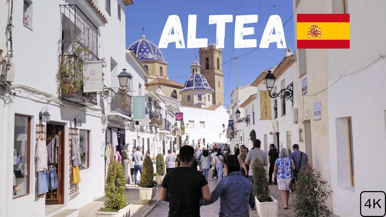 Walking in 🇪🇸Altea (Spain) city center (2023). 4K. - YouTube