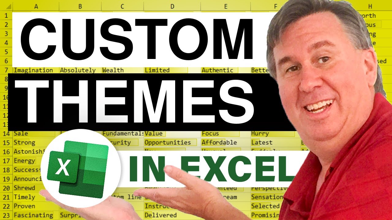 Excel - Create Custom Themes in Excel | Easy Step-by-Step Tutorial ...