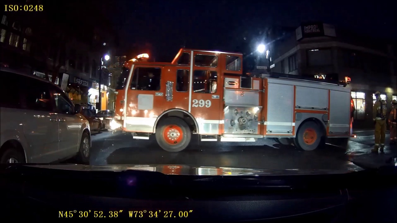 MONTREAL FIRE DEPARTMENT RESPONDING ON SAINT-LAURENT BLVD - SIM ...