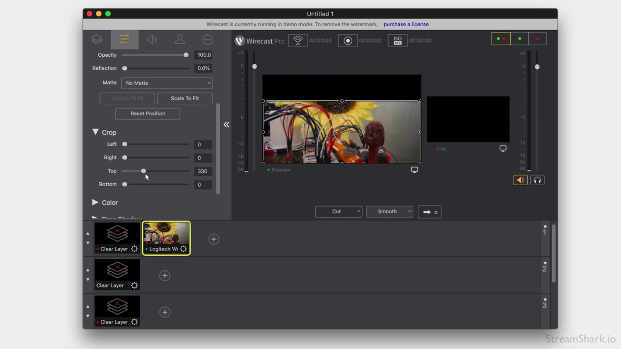 How to Crop a Layer in Wirecast - YouTube