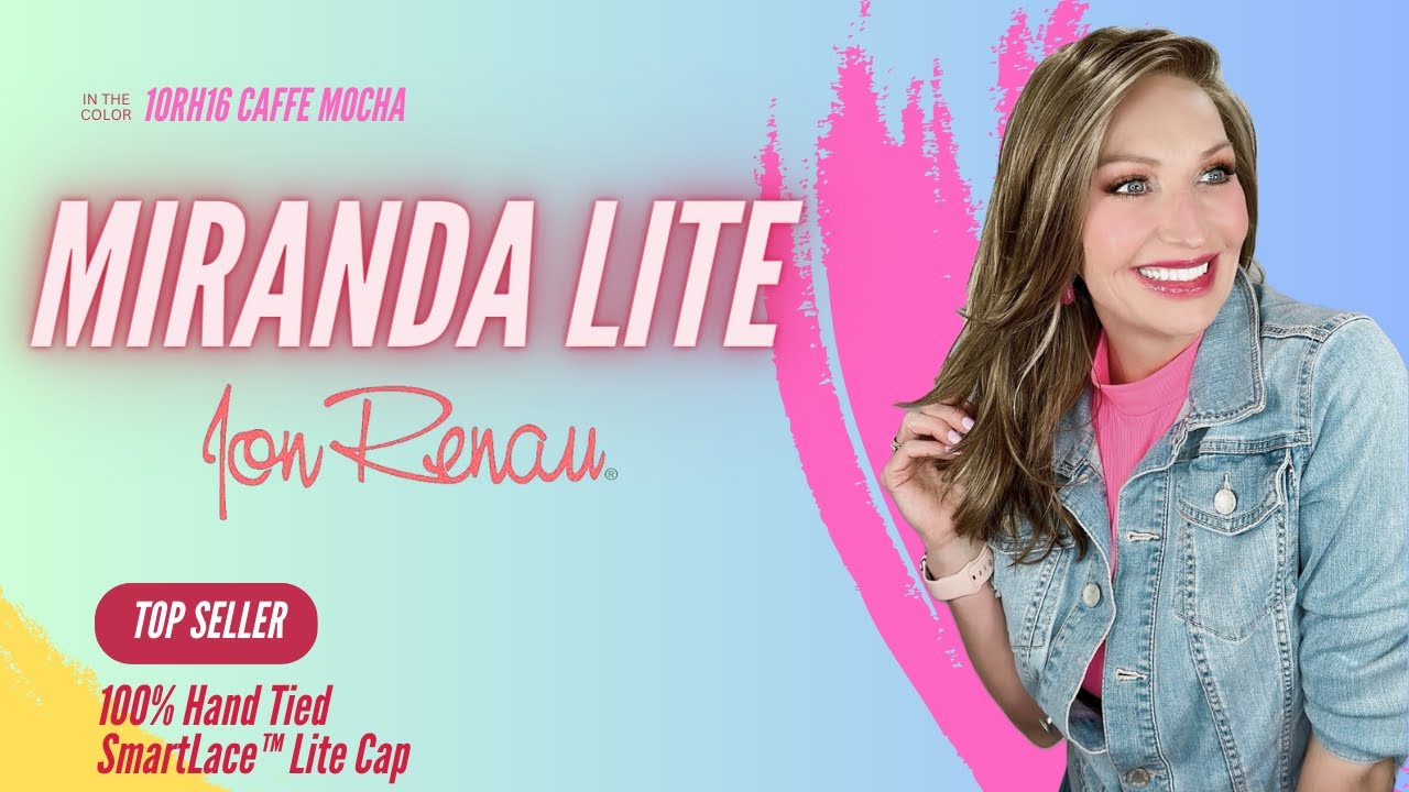 MIRANDA LITE Wig in 10RH16 CAFFE MOCHA by Jon Renau - YouTube