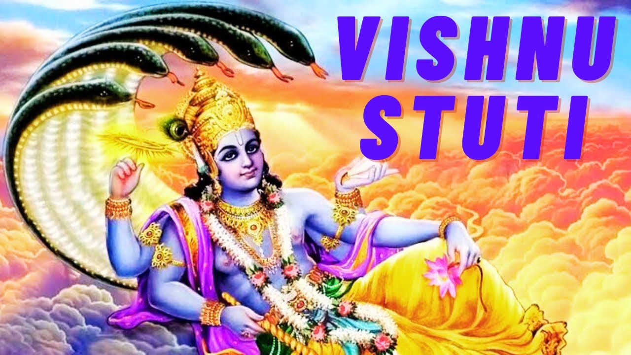 Vishnu Vandanam l Vishnu Stuti | SHANTAKARAM BHUJAGSHAYANAM l Divine ...