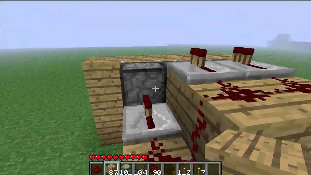 Minecraft Tutorial: Sticky Piston Banner - YouTube