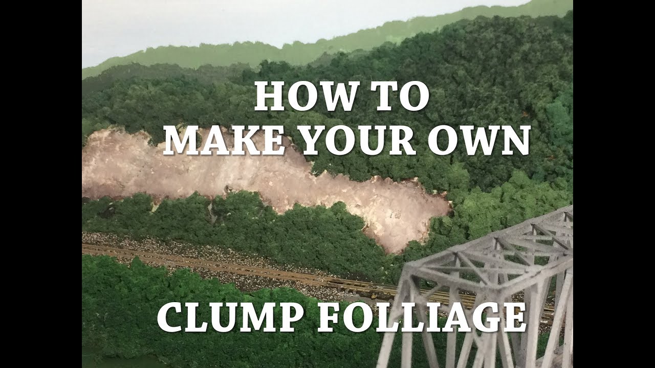 How To Make Your Own Clump Foliage for Train Layouts - YouTube
