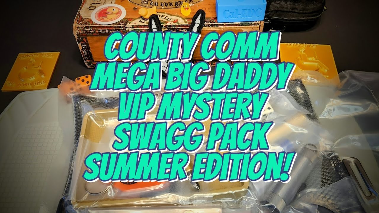 HOLY 🤯 County Comm Mega Big Daddy VIP Mystery Swagg Box has so much EDC ...