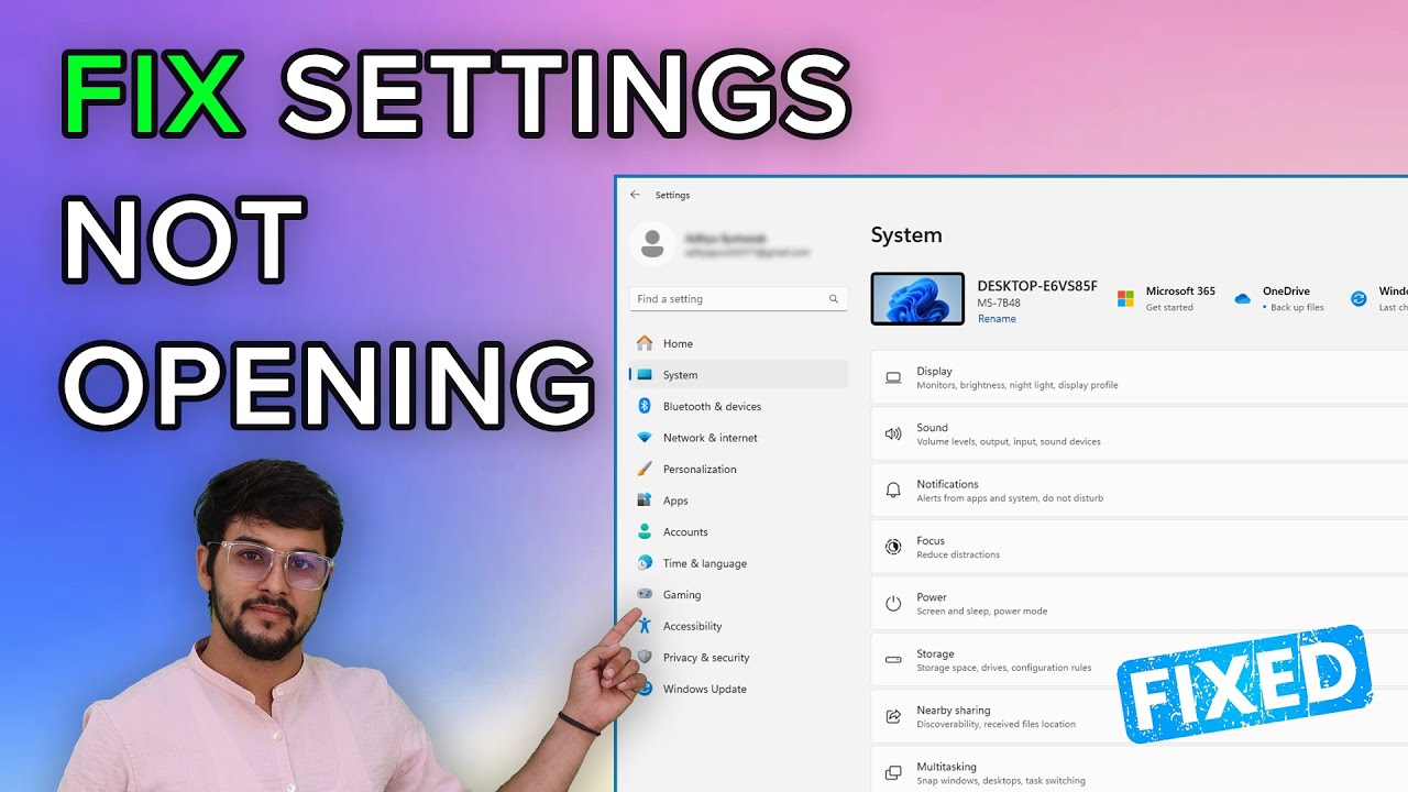 How to Fix Windows Settings Not Opening in Windows 10 & 11 | Easy Step ...