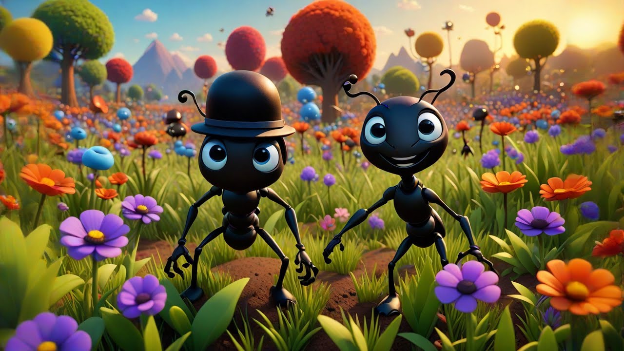 Five Crawling Ants March in a Line + More Nursery Rhymes & Kids Songs ...
