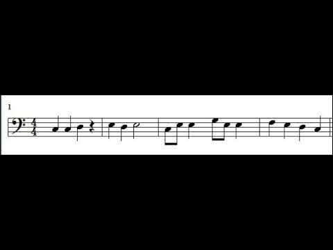 District Choir Sight Singing Practice in C BASS CLEF #1 - YouTube