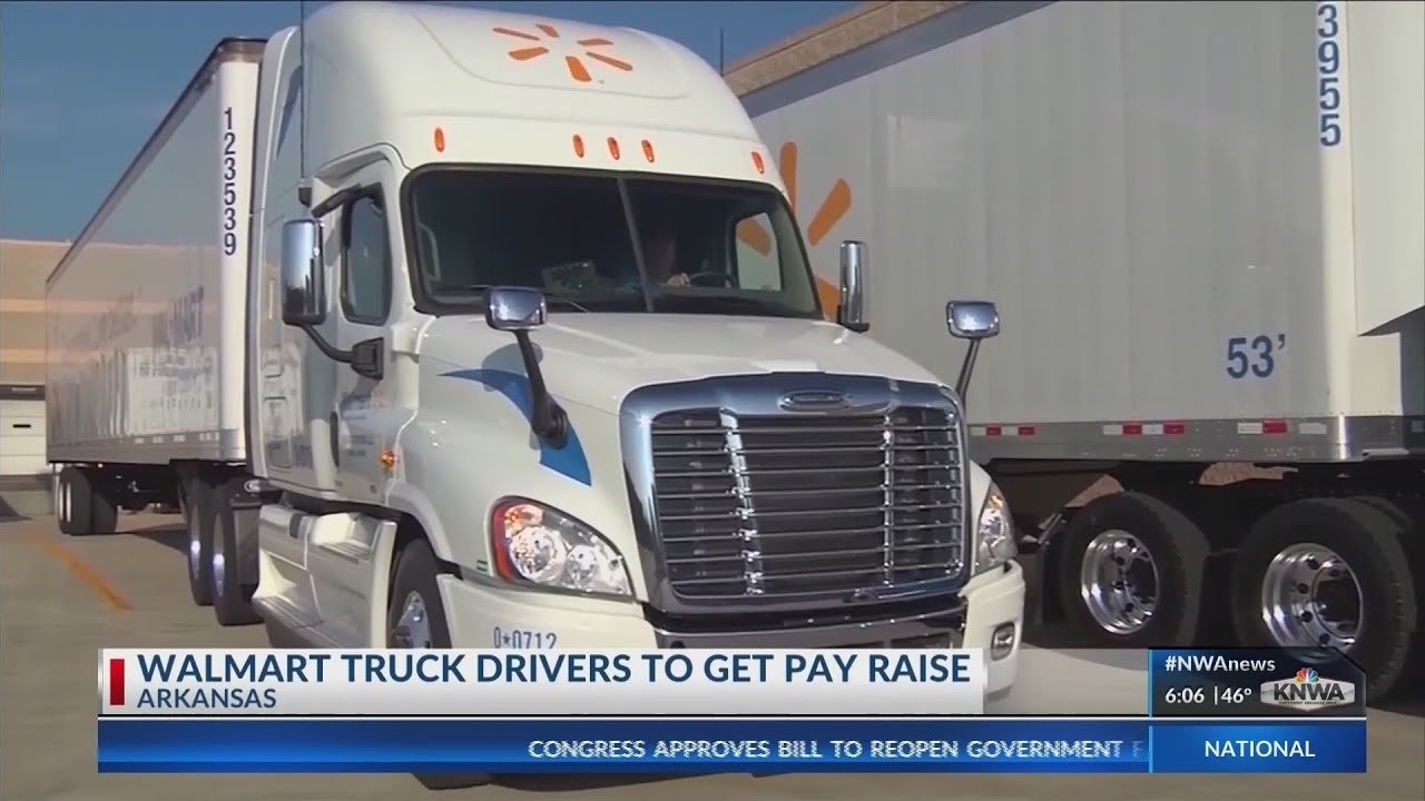 Walmart Increases Truck Driver Pay to Compete With Rivals KNWA - YouTube