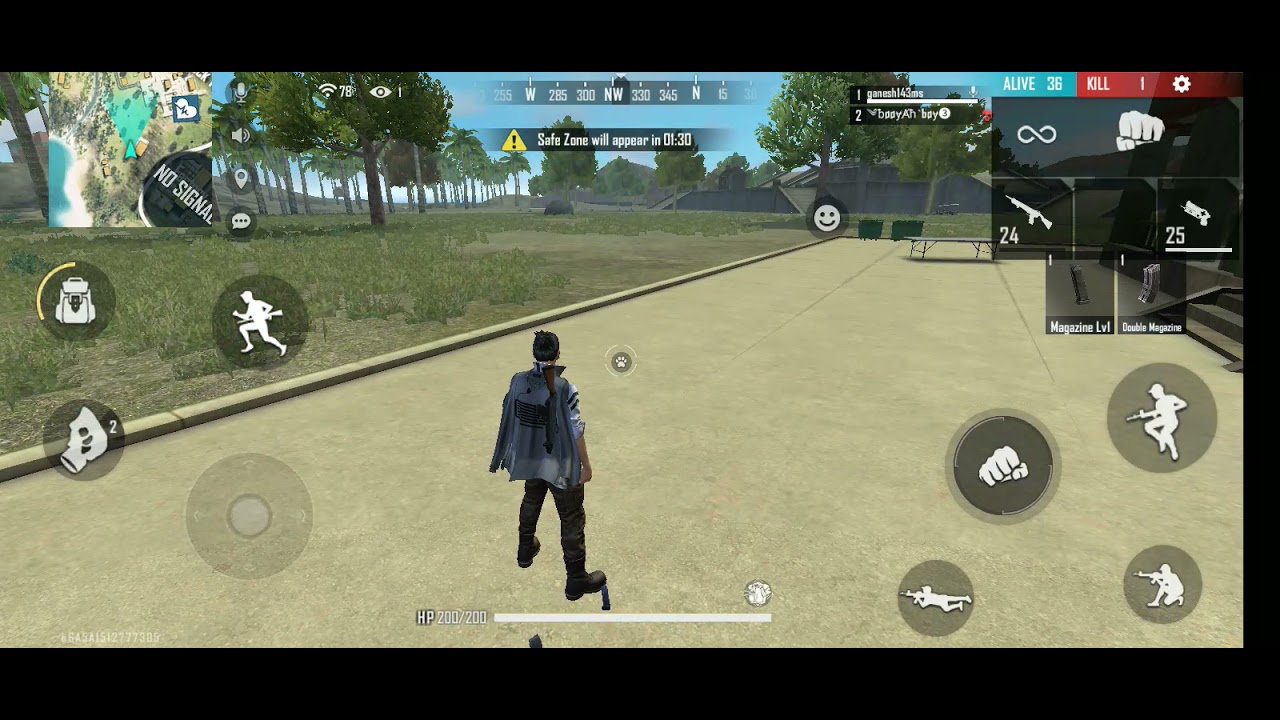 Free fire 🔥 I completed the booyah # screen recording # without sound ...