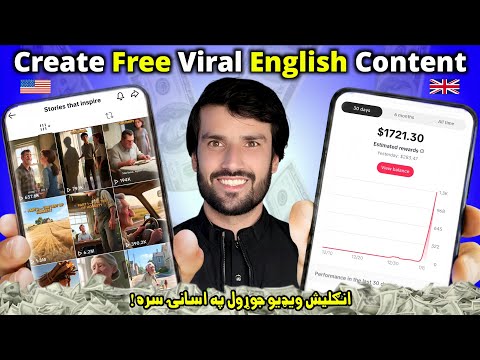 How to Create Free English Content Videos for TikTok & YouTube | High RPM Complete 2025 Guide