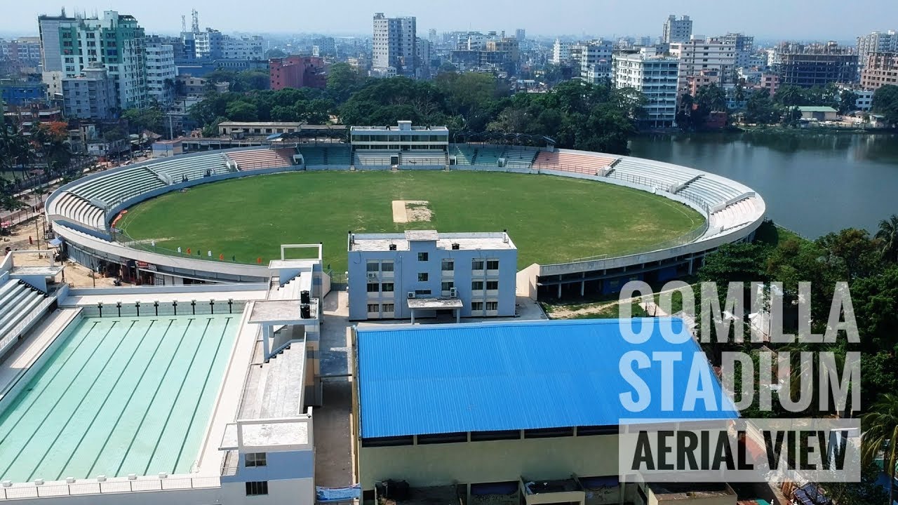Comilla Stadium Aerial view [24/04/2019] - YouTube