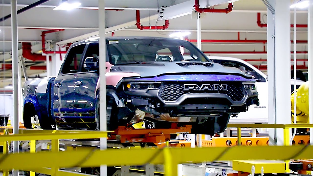 Ram 1500 TRX Production Line - YouTube